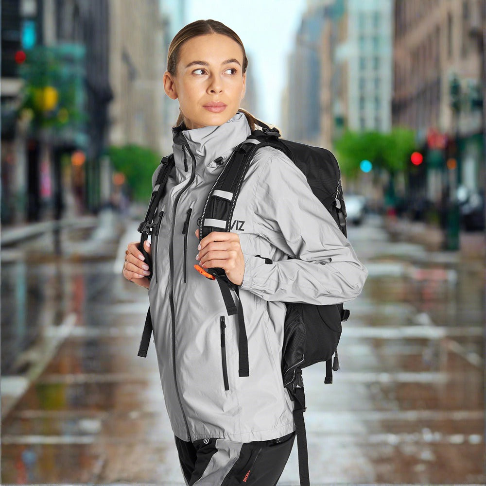 REFLECT360 Women's Reflective Waterproof Hooded Jacket | Proviz